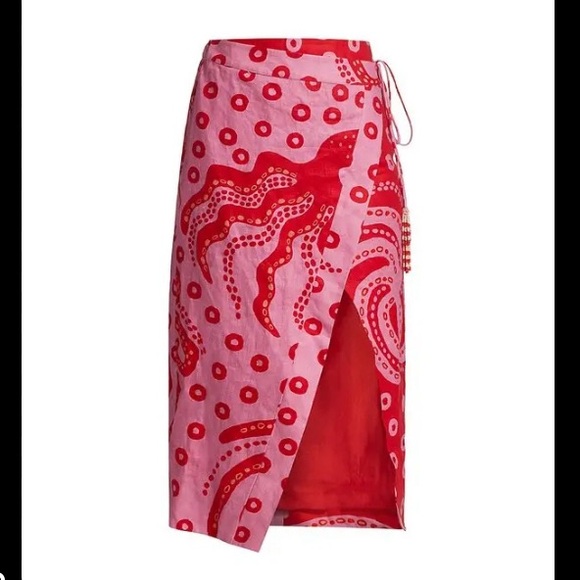 FARM Rio | Skirts | Farm Rio Octocool Wrap Skirt Size L | Poshmark